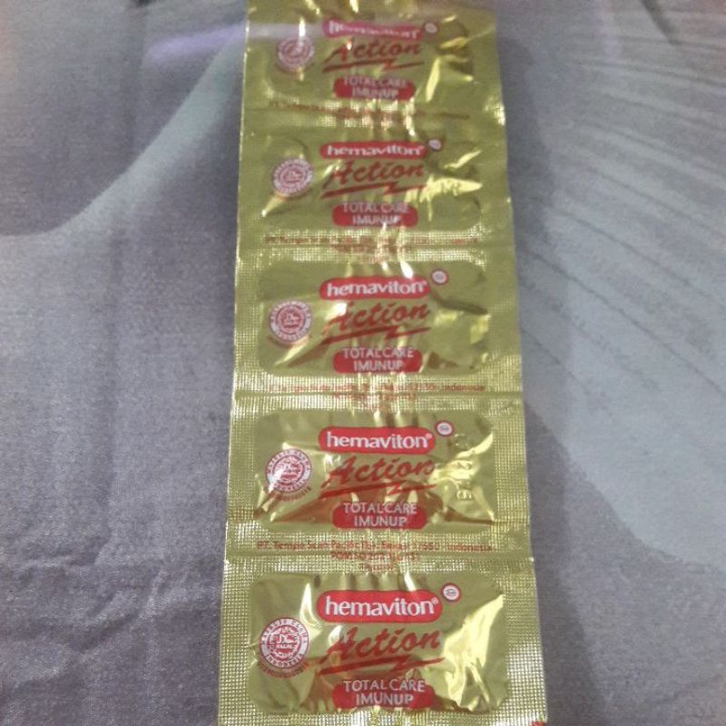 Jual hemaviton action obat isi 5 kapsul | Shopee Indonesia