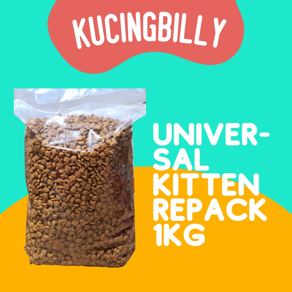 Jual Universal Kitten 1kg makanan anak kucing | Shopee Indonesia