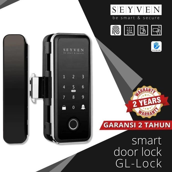 Jual Seyven smart door lock / smart lock pintu ALUMINIUM dan KACA ...