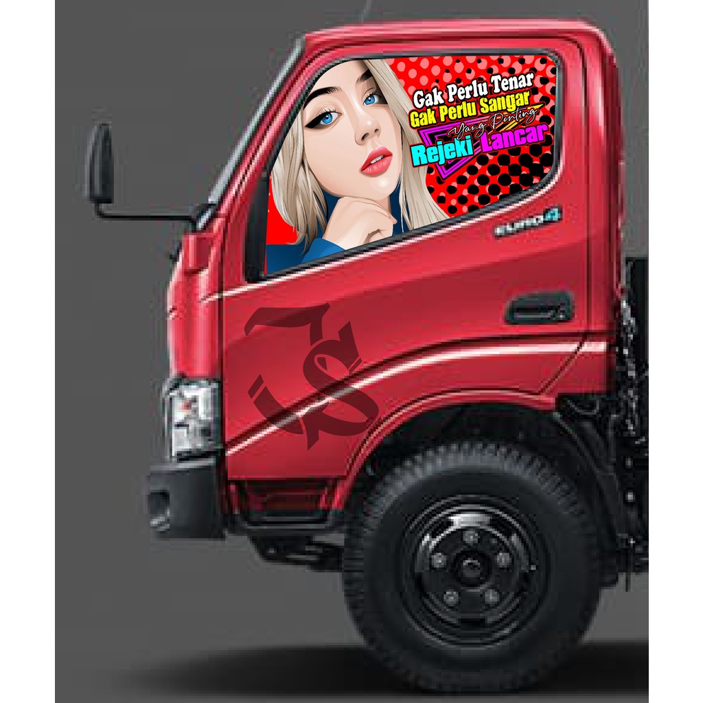 Jual Sticker ONE WAY Kaca Samping TRUCK all ( BISA REQUEST NAMA WARNA ...