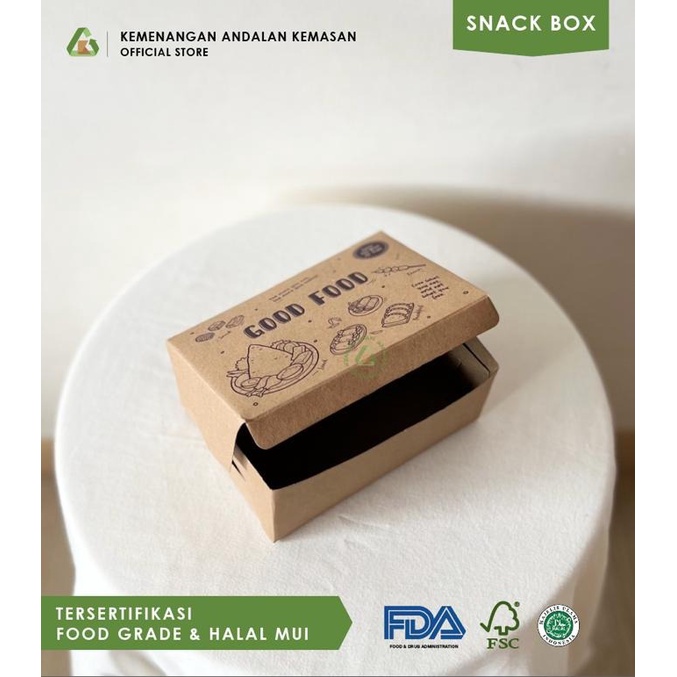 Jual Snack Box Design/Box Fried Chicken / Dus Fried Chicken / Dus Snack ...