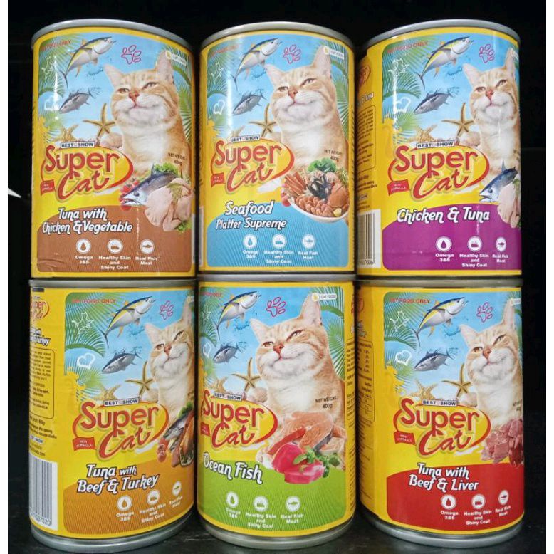 Jual Super Cat Kaleng Adult 400gr Promo - we catfood supercat kaleng ...