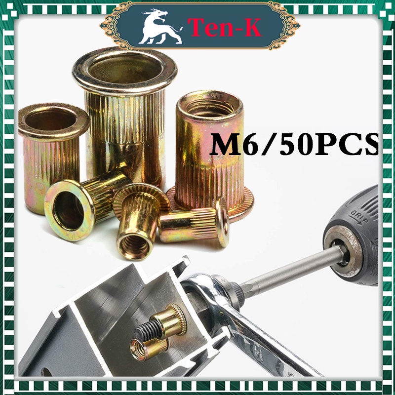 Jual 50PCS mur rivet M6/rivet nut/Rivet Nut M6 | Shopee Indonesia