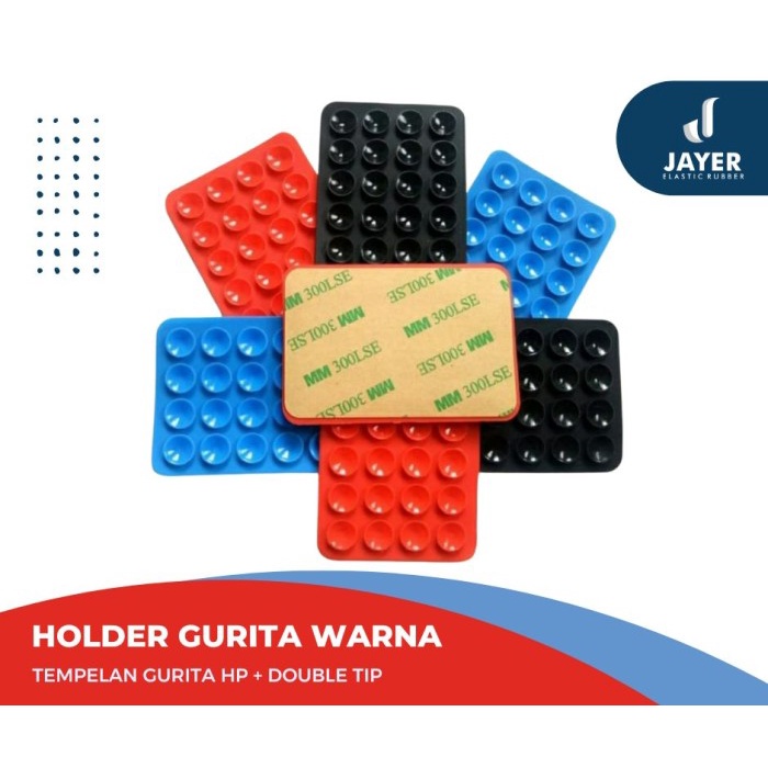 Jual Tempelan Holder Gurita HP warna warni 24 lubang + Double Tip ...
