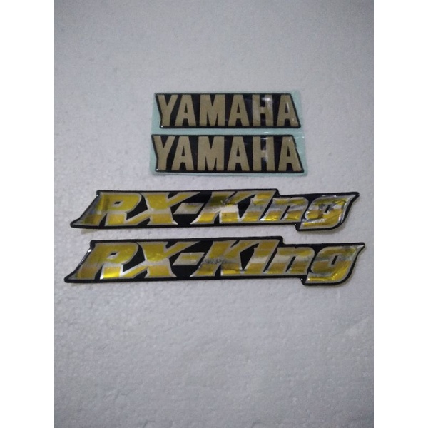 Jual stiker emblem rx king gold timbul kualitas terbaik | Shopee Indonesia