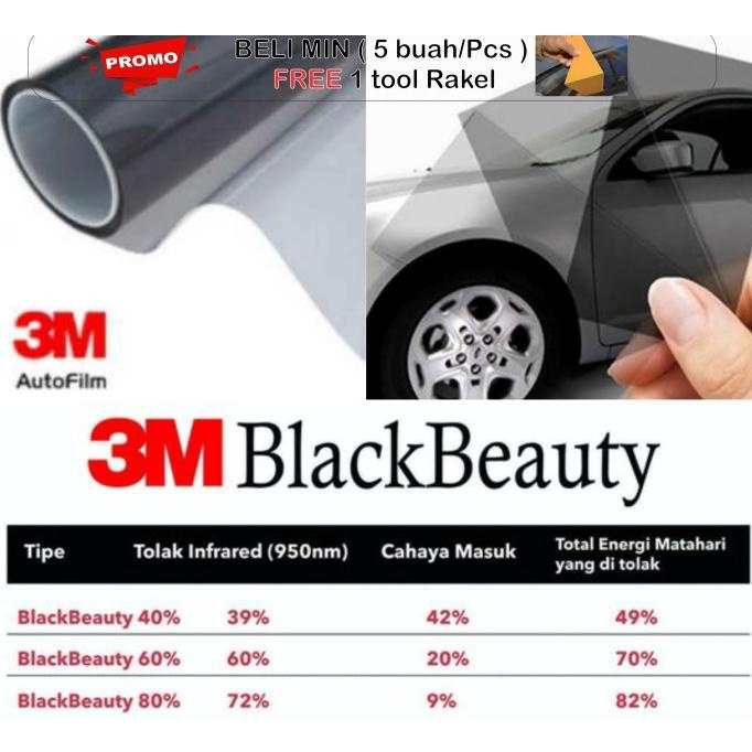 Jual Kaca film 3M Black beauty | Shopee Indonesia
