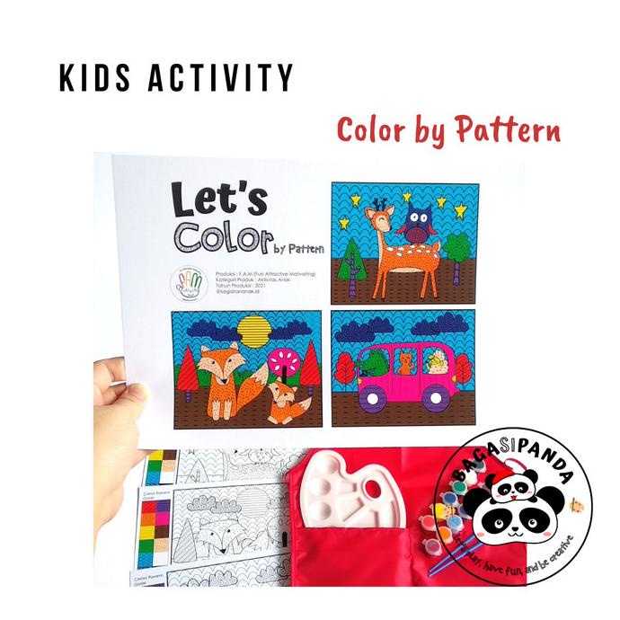 Jual Paint by Pattern Set isi 3 - Kegiatan Melukis Mewarnai untuk Anak ...