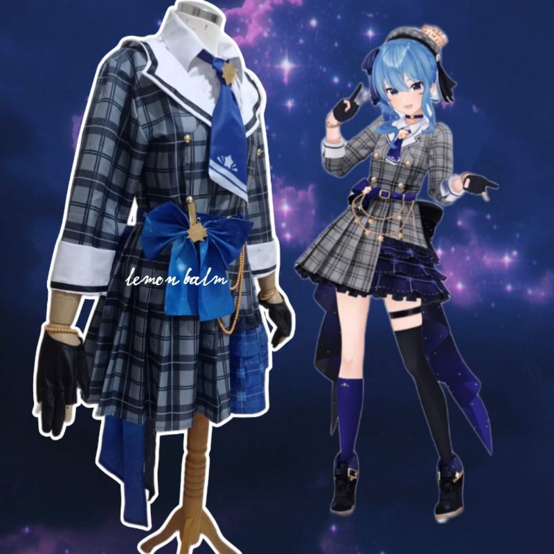 Jual 【 REAL PIC 】Hololive Suisei Hoshimachi Dress Kostum Cosplay Game ...