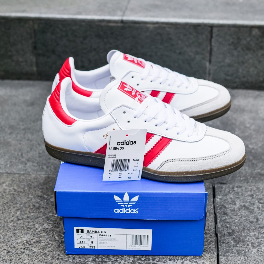 Jual ADIDAS SAMBA OG WHITE MAROON SOL GUM ORIGINAL PRODUK TERMURAH ...