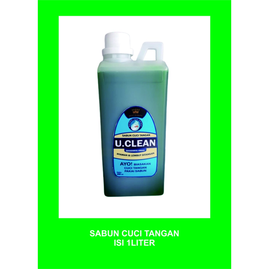 Jual U-CLEAN HAND SOAP SABUN PENCUCI TANGAN LIQUID, SABUN RAMAH ...