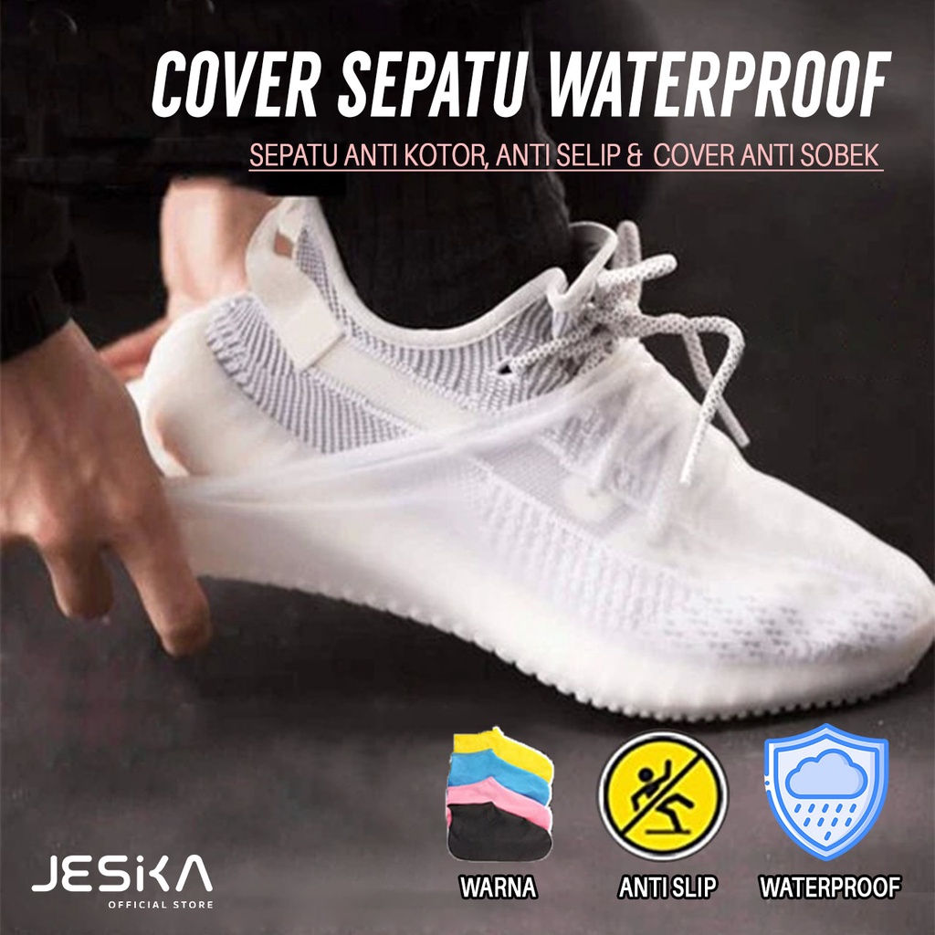 Jual Cover sepatu boot shoes cover rain anti air karet elastis latex ...