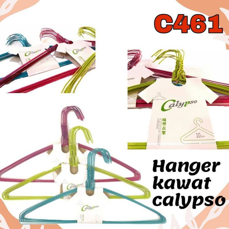 Jual Gantungan Baju Kawat Coating Kuat dan Lentur Hanger Warna Warni ...