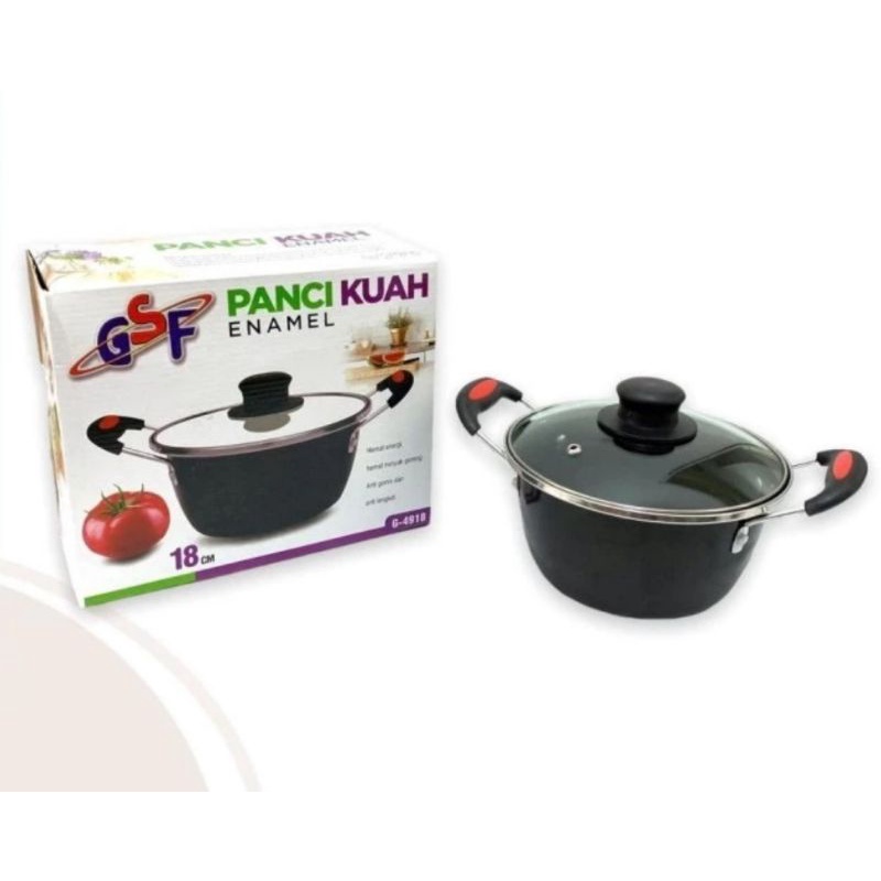 Jual Panci Kuah Enamel Serbaguna GSF 18 Cm | Shopee Indonesia