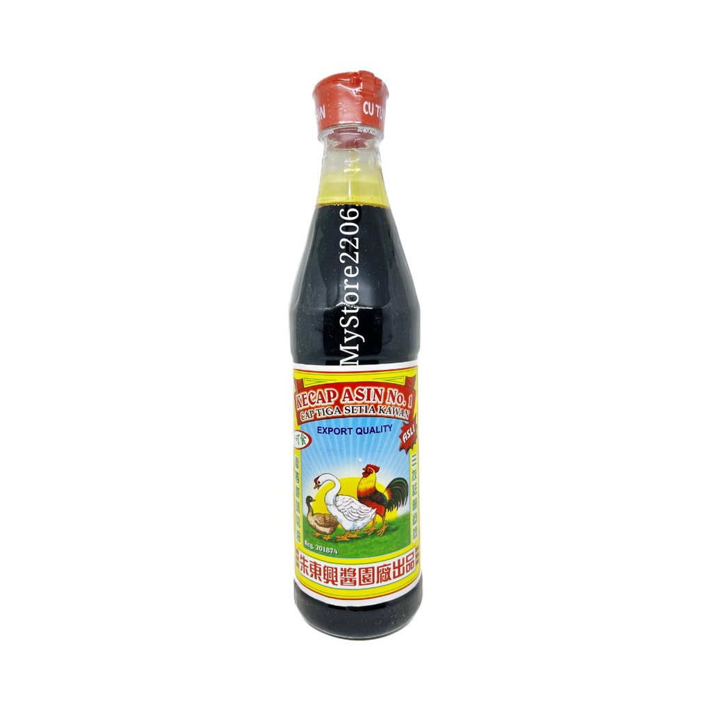 Jual Kecap Asin Dua Ikan Mas Koki dan Tiga Sekawan botol plastik 650ml ...