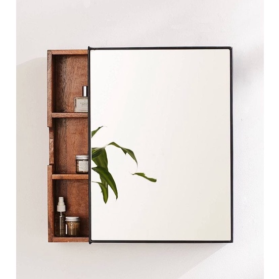 Jual Lemari Kaca Cermin Rias Dinding Rak Kosmetik | Cermin Geser ...