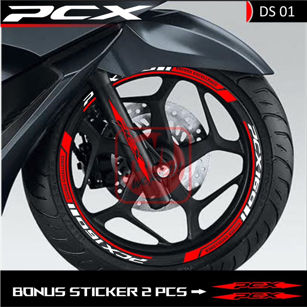 Jual sticker velg pcx 150/160 ds01 | Shopee Indonesia
