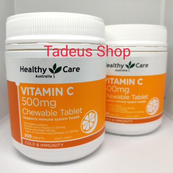 Jual HEALTHY CARE VITAMIN C 500MG 300TABLET VIT DAYA TAHAN IMUN TUBUH | Shopee Indonesia