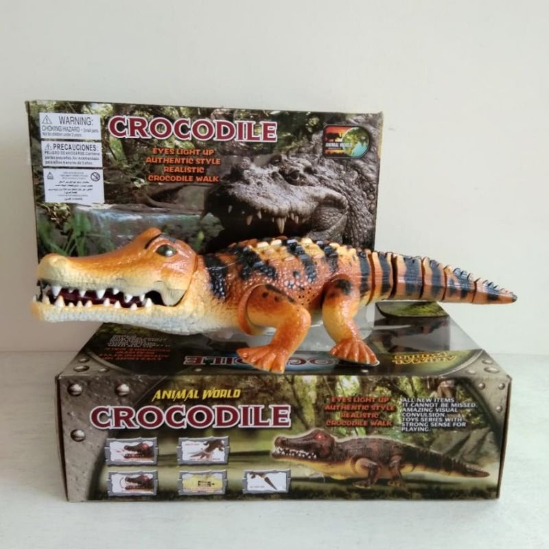Jual Mainan Buaya/ crocodile Baterai Bisa jalan dan ada suaranya ...