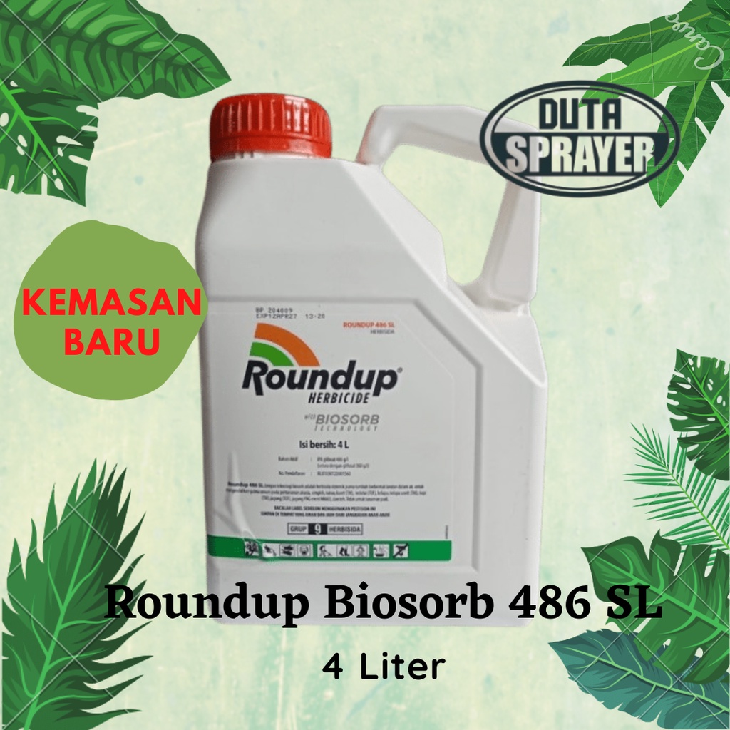 Jual Roundup Biosorb 486 SL 4L Round Up Transorb 440 SL 4 Liter ...
