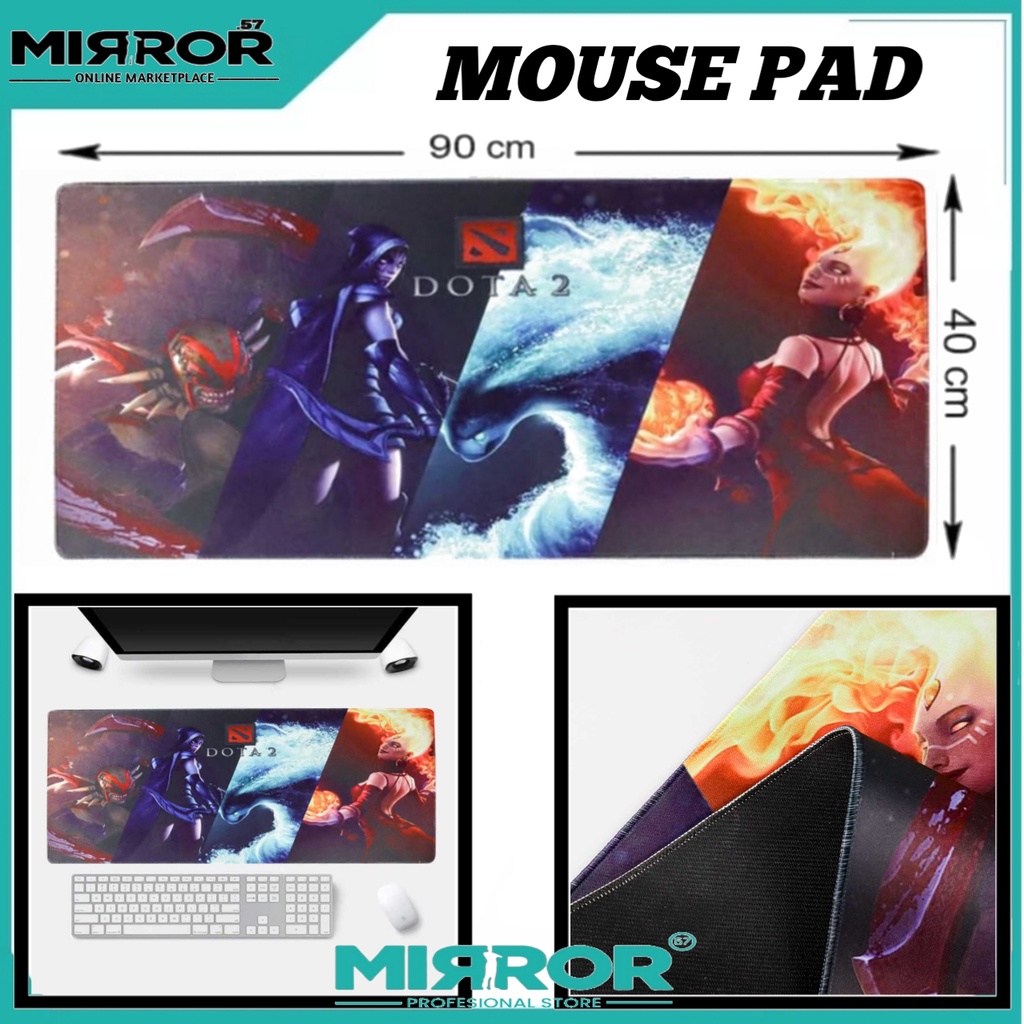 Jual Mouse Pad Gaming XL Desk Mat Mousepad Besar Motif DOTA 400x900x2mm ...