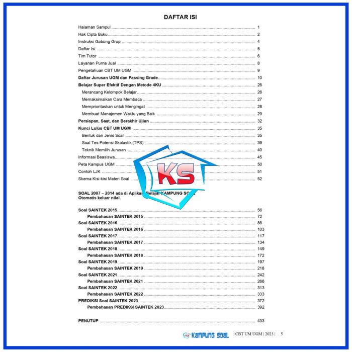 Jual CBT / UTUL UM UGM SAINTEK 2023 BY KAMPUNG SOAL | Shopee Indonesia