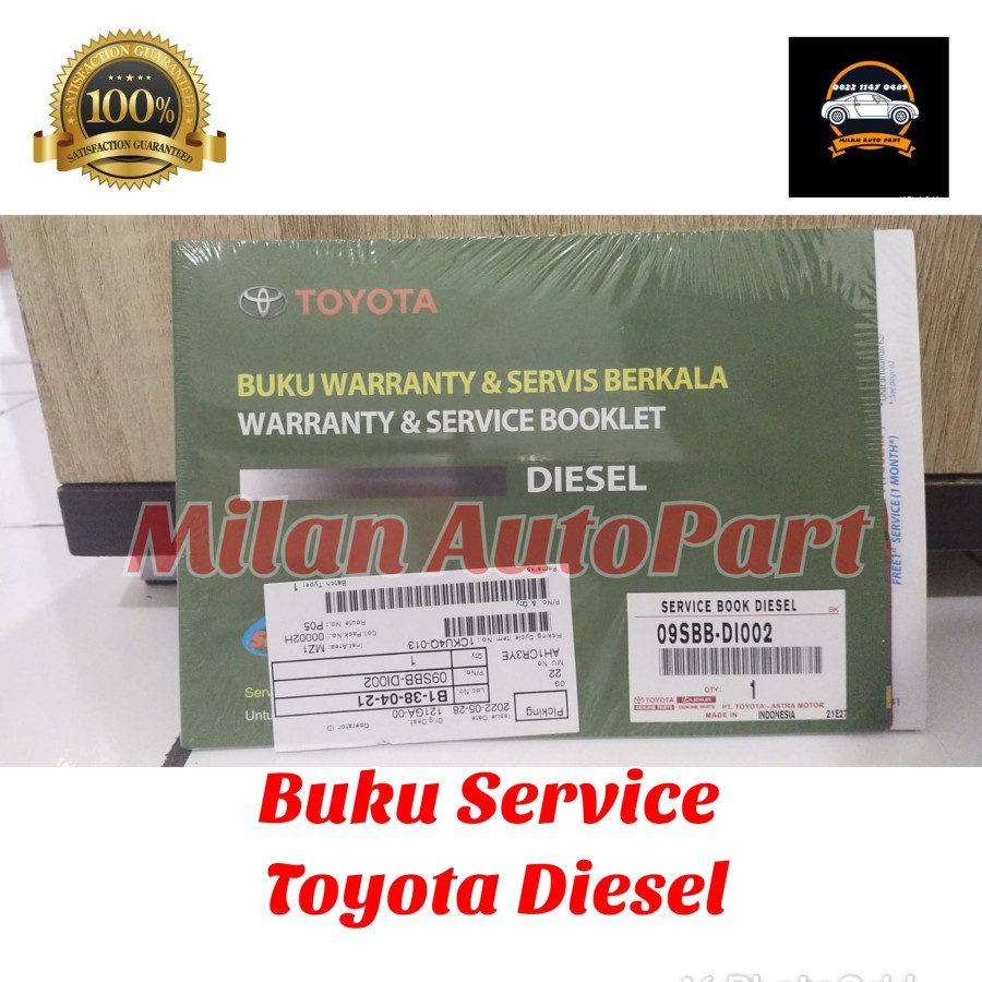 Jual Service Book Buku Service Servis Toyota Mesin Diesel Original ...
