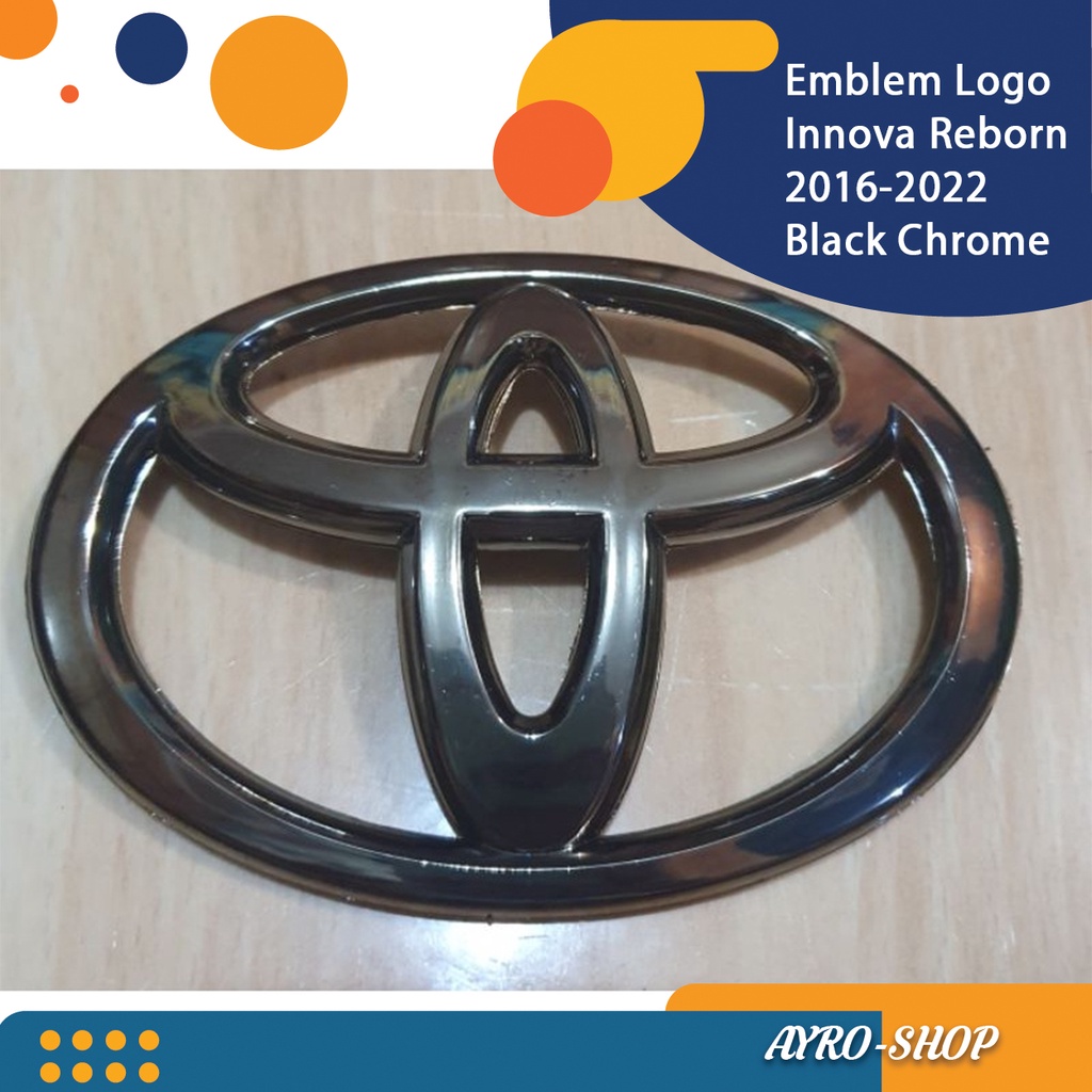 Jual Emblem Logo Innova Reborn 2016-2022 Black Chrome | Shopee Indonesia
