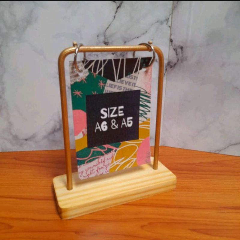 Jual Stand Gantungan Menu Promo Nomer Meja Kalender frame besi resto ...