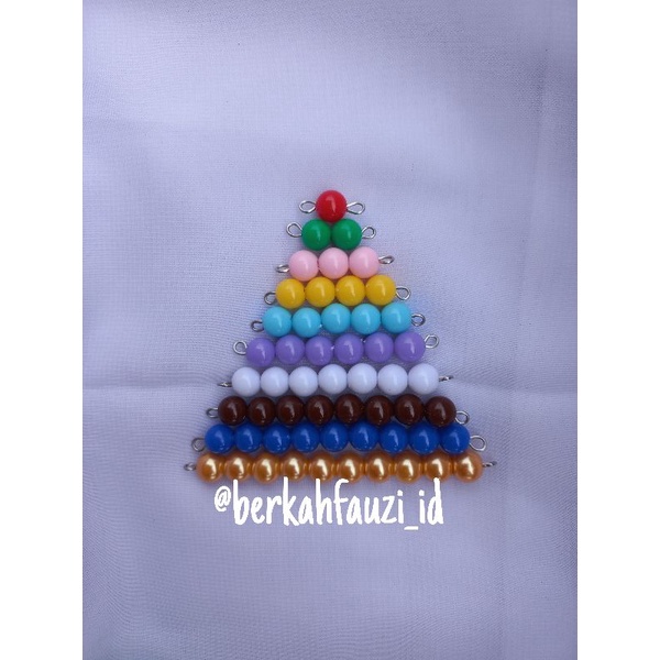 Jual Decanomial Beads Montessori | The Short Bead Stairs Montessori ...