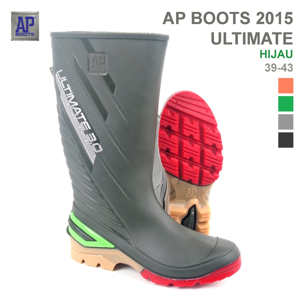 Jual AP Boots 2015 Ultimate Hijau - Sepatu Boot PVC | Shopee Indonesia