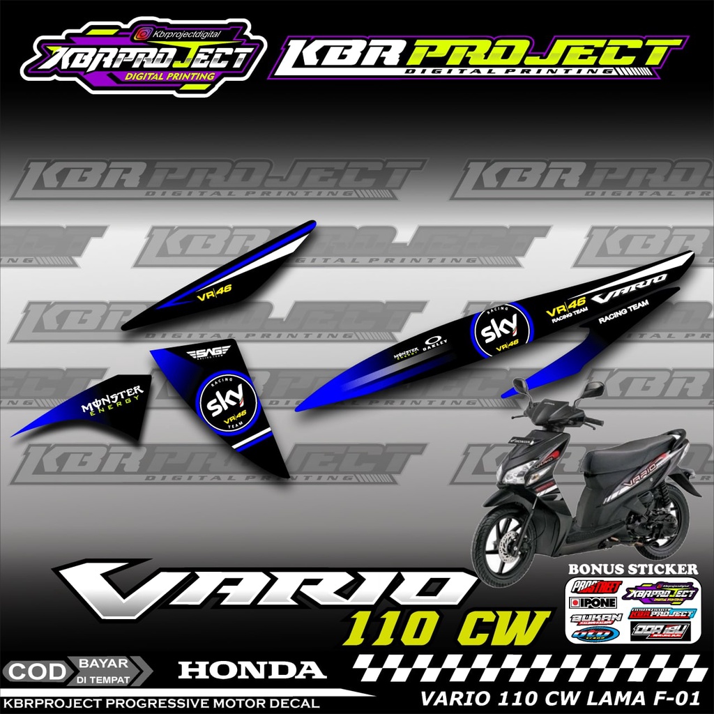 Jual Stiker Striping Vario 110 CW Lama Lis Variasi Stiker Motor Honda ...