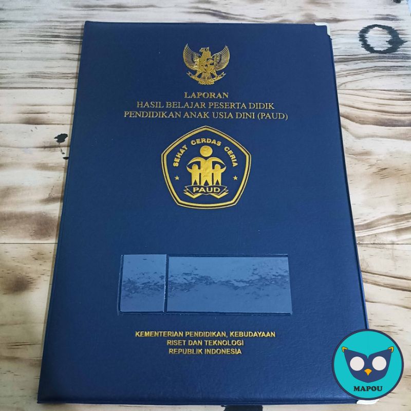Jual Map Raport PAUD Umum Warna BIRU DONGKER | Shopee Indonesia