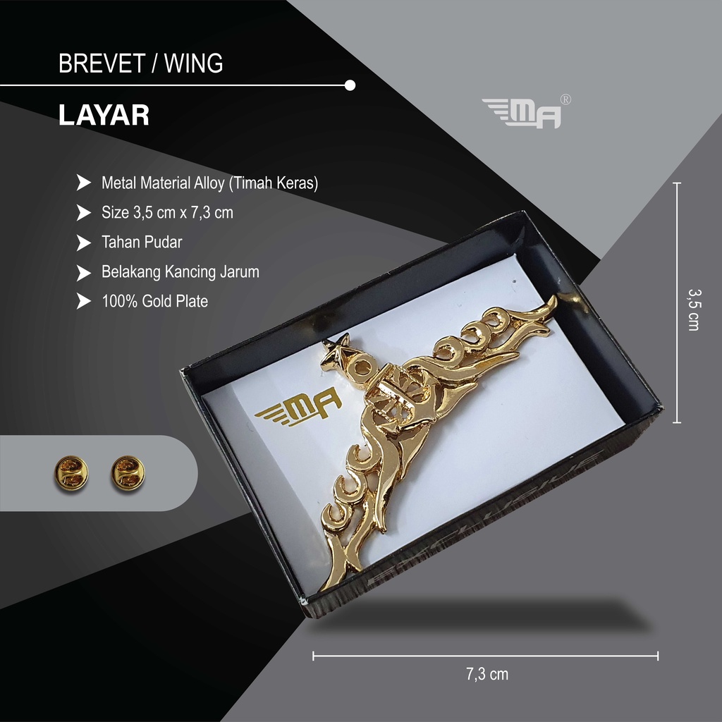 Jual WING LAYAR PELAYARAN BRIVET BREVET EXCLUSIVE PREMIUM | Shopee ...