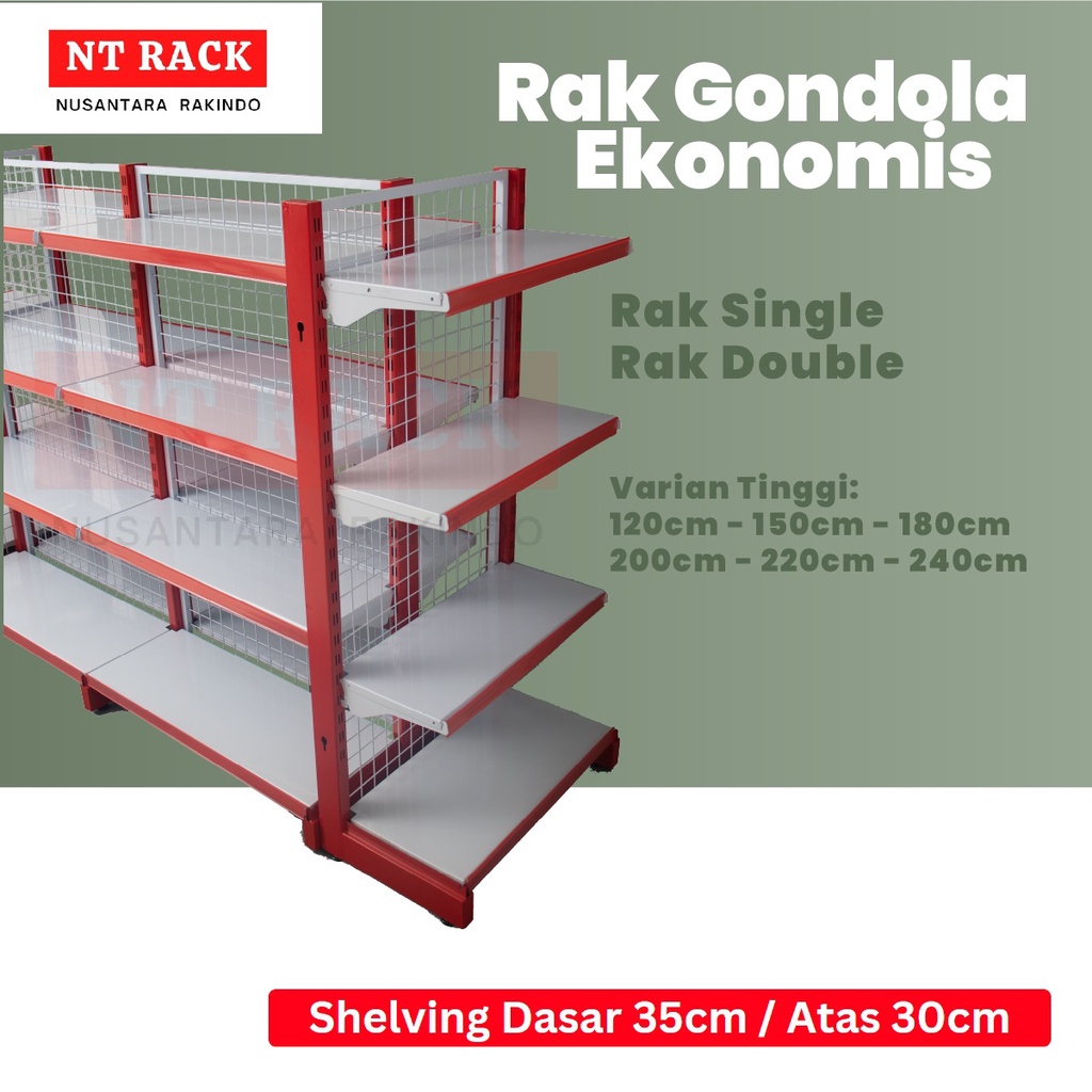 Jual TERMURAH & FREE ONGKIR!! Rak Toko Minimarket Gondola Ready Stock ...