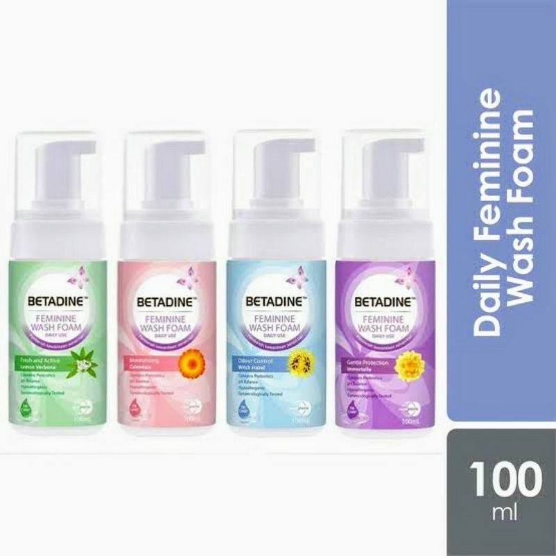 Jual BETADINE feminine wash foam 100ml Betadine Foam Wash | Shopee Indonesia