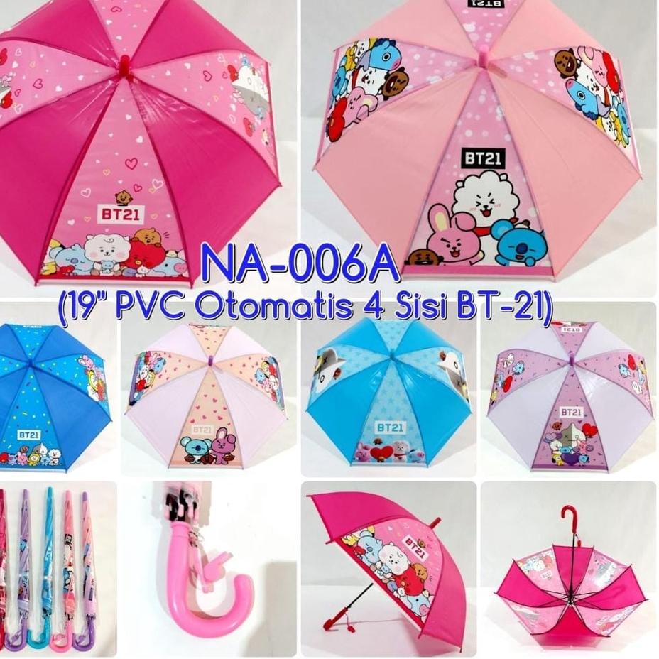 Jual (Terbaik) BELLA - 19" - PAYUNG BTS / KARAKTER 19 INCH PVC OTOMATIS ...