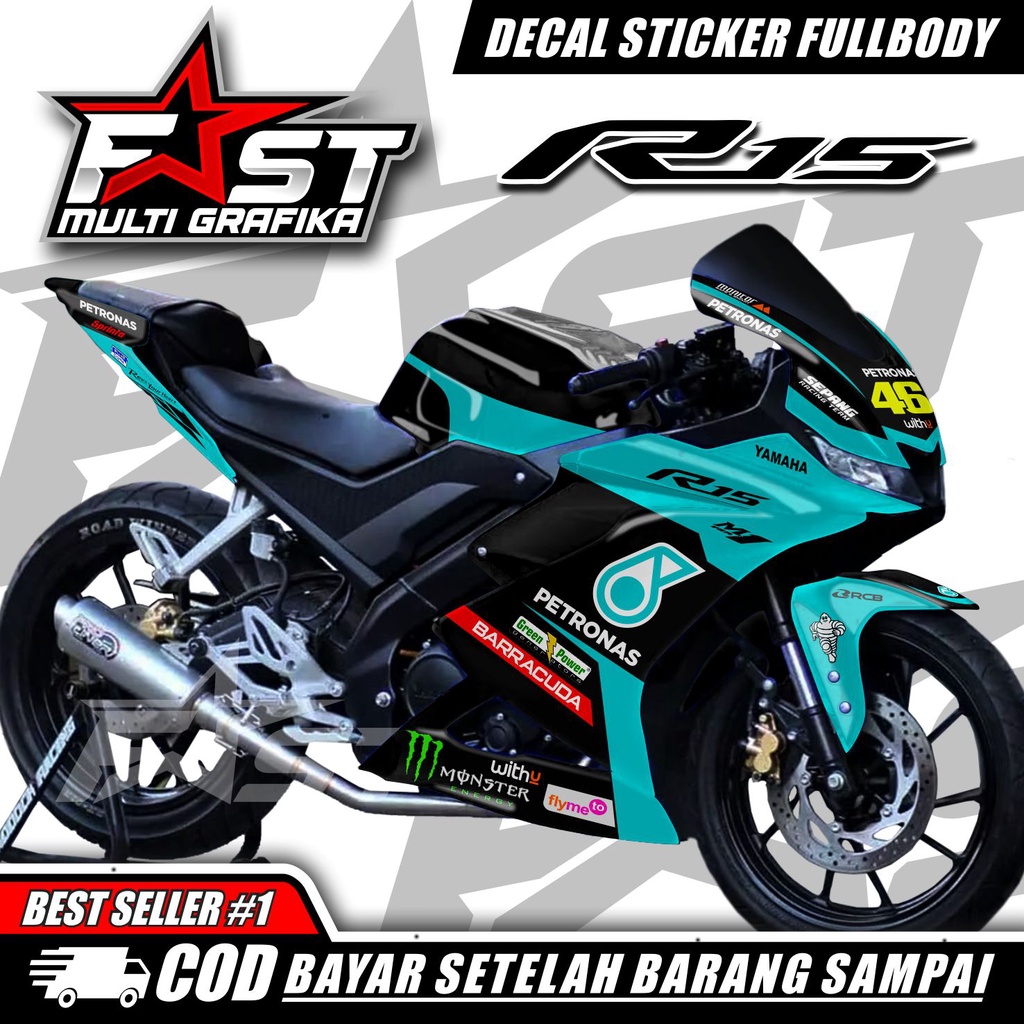 Jual PROMO Decal R15 V3 Full Body petronas Stiker R15 V3 Full Body ...