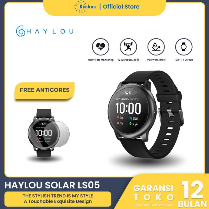 Jual Haylou Solar LS05 Smartwatch Heart Rate Monitoring Original ...