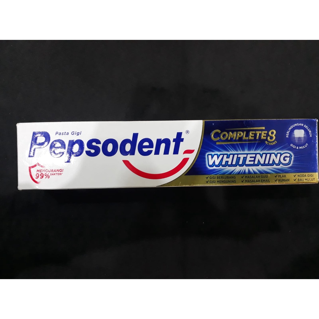 Jual PEPSODENT COMPLETE 8 ACTION WHITENING 190GR | Shopee Indonesia