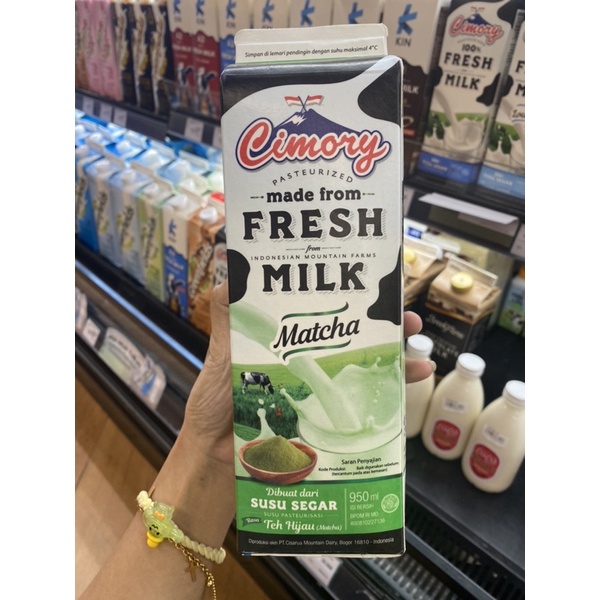 Jual Susu Cimory UHT Fresh Milk Matcha 950ml | Shopee Indonesia