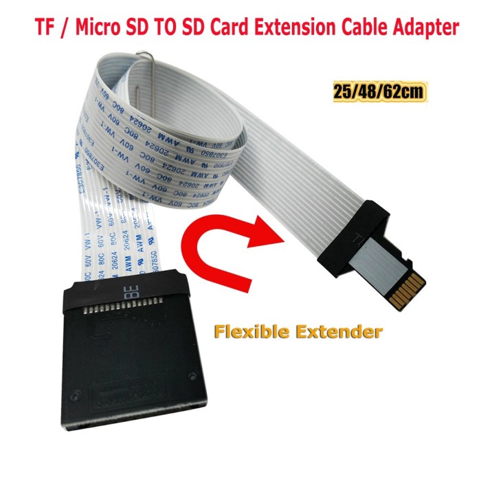 Jual KABEL EXTENSION TF CARD MICRO SD CARD READER ADAPTER EXTENSION ...