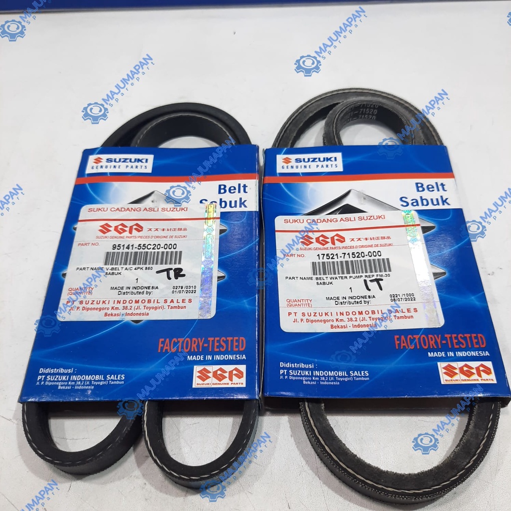 Jual Fan belt tali kipas mesin set suzuki katana power steering p/s | Shopee Indonesia