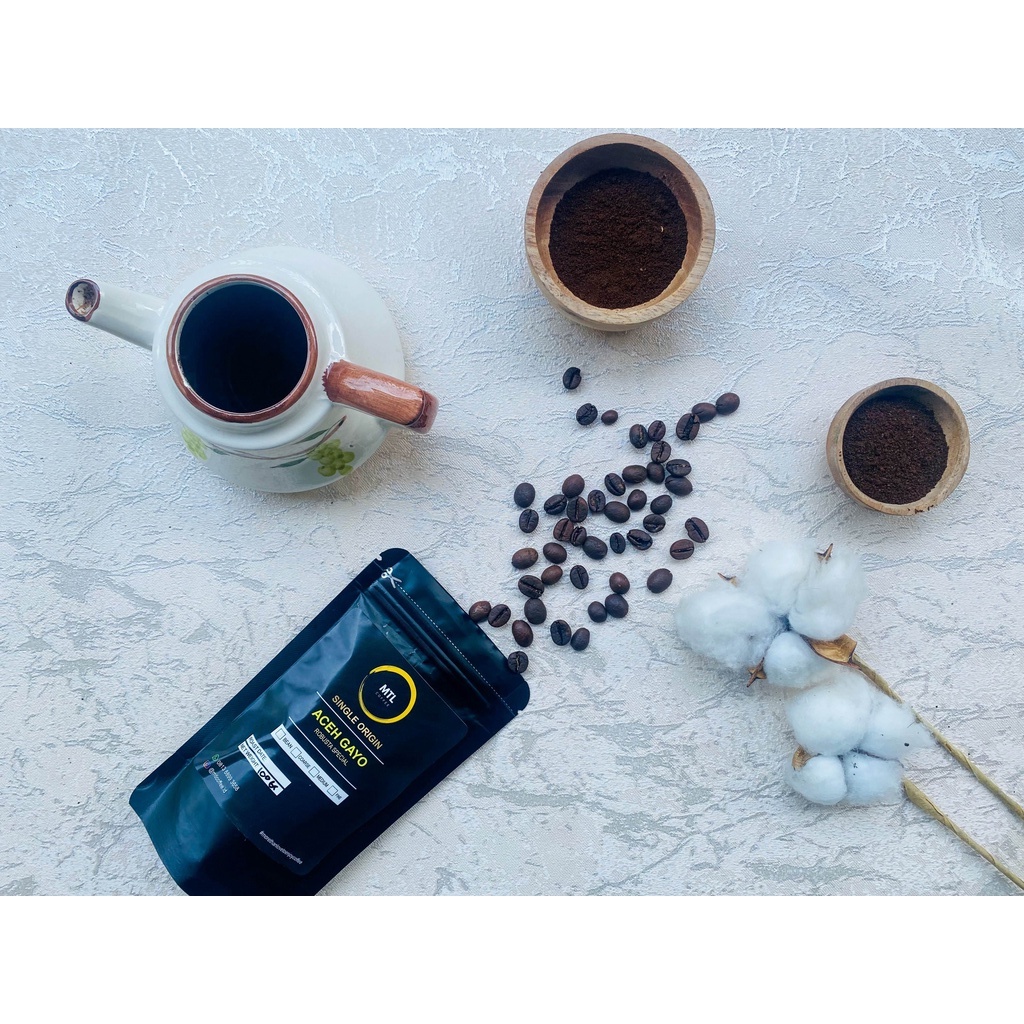 Jual ROASTED BEAN ROBUSTA ACEH GAYO 100gr / KOPI ROBUSTA ACEH GAYO ...