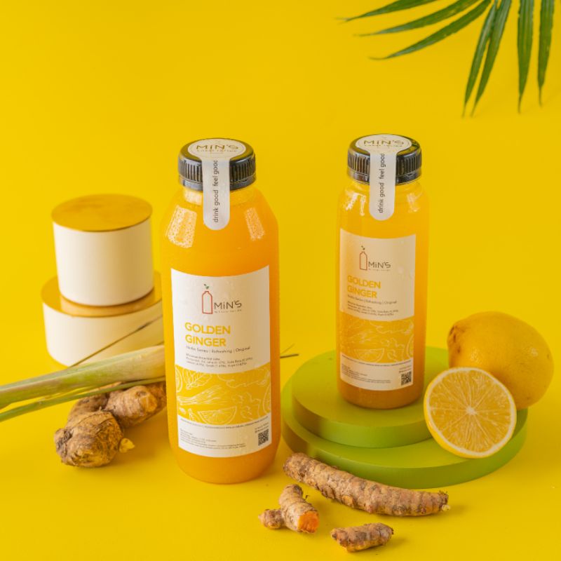 Jual Golden Ginger - Minuman Jahe Kunyit Lemon | MINS LOKAL RECIPE Minuman Herbal kesehatan ...