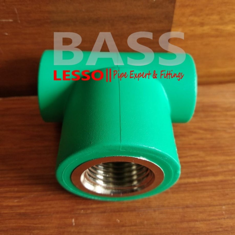 Jual Tee Drat Dalam PPR 1/2" inch Lesso 20mm Female Thread Tee Fitting ...