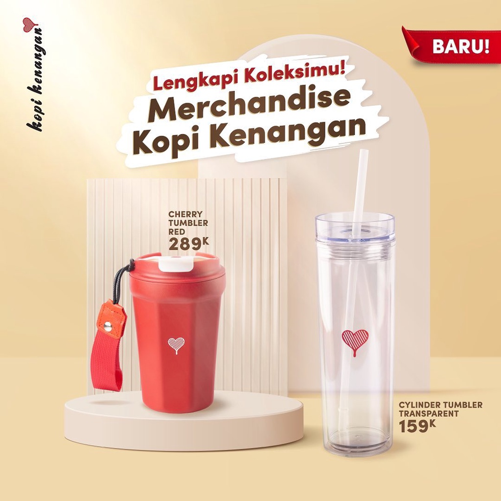 Jual CHERRY TUMBLER - RED : Official Merchandise Kopi Kenangan ...
