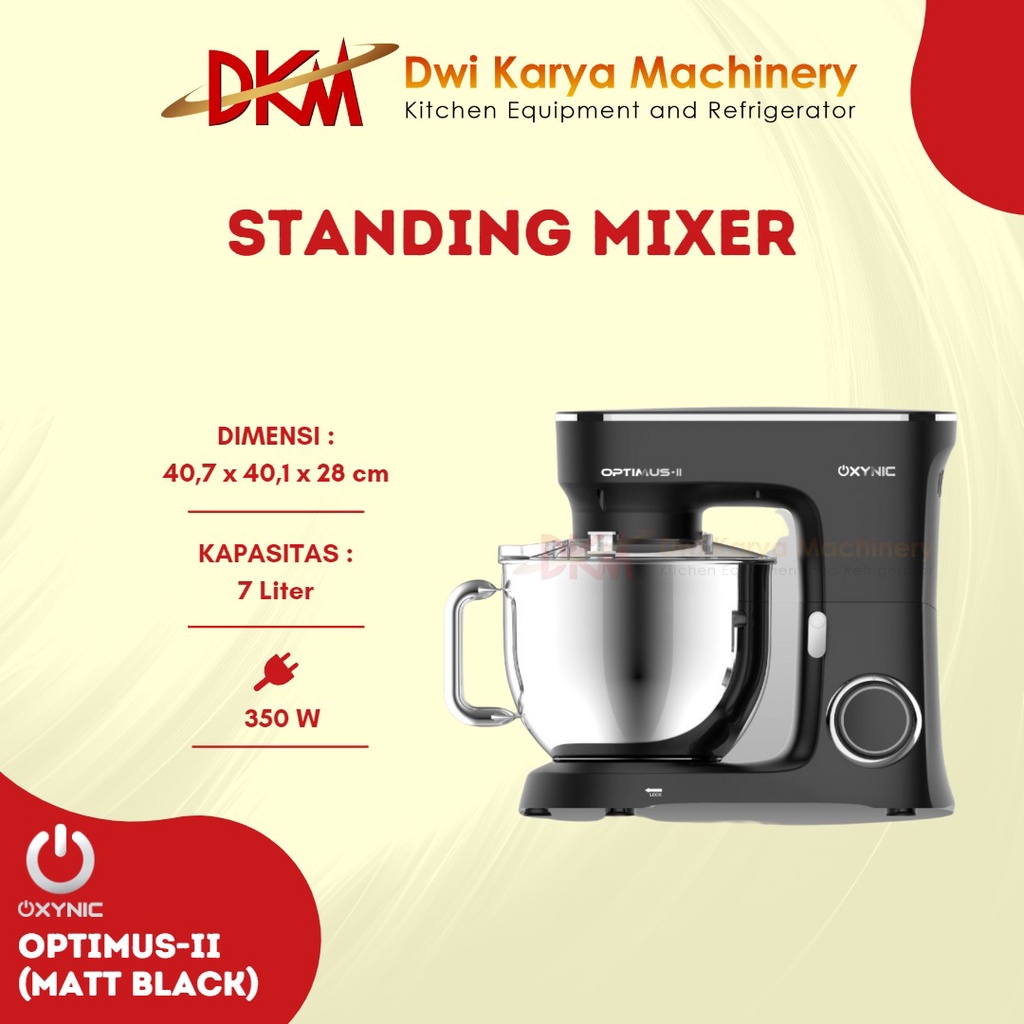 Jual Mixer OXYNIC - OPTIMUS 7Liter 350W Matt Black/ OXYNIC Standing ...