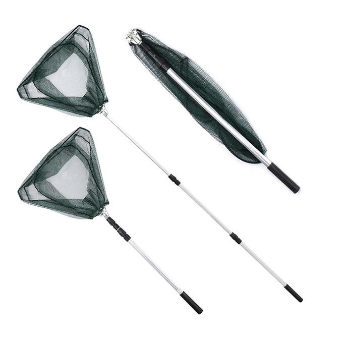 Jual Update Serokan ikan Lipat Jaring Bulat dan Segitiga Telescopic Net ...