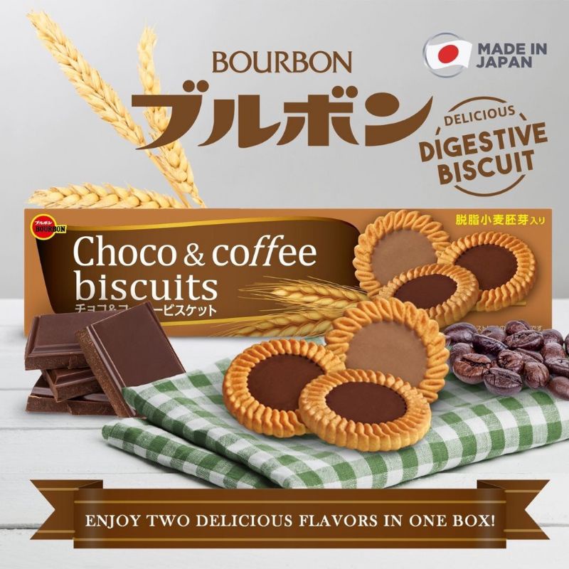 Jual Bourbon Choco & Coffee Biskuits 99gr | Shopee Indonesia