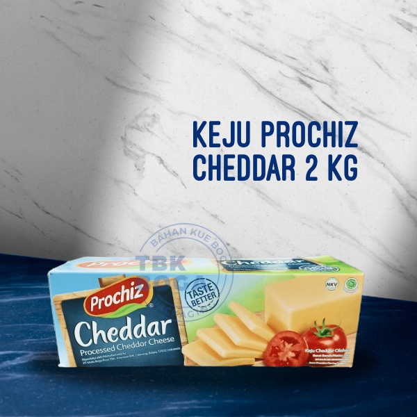 Jual Prochiz Cheddar ( 2 kg ) Keju Chedar Premium Prochis Cheese ...